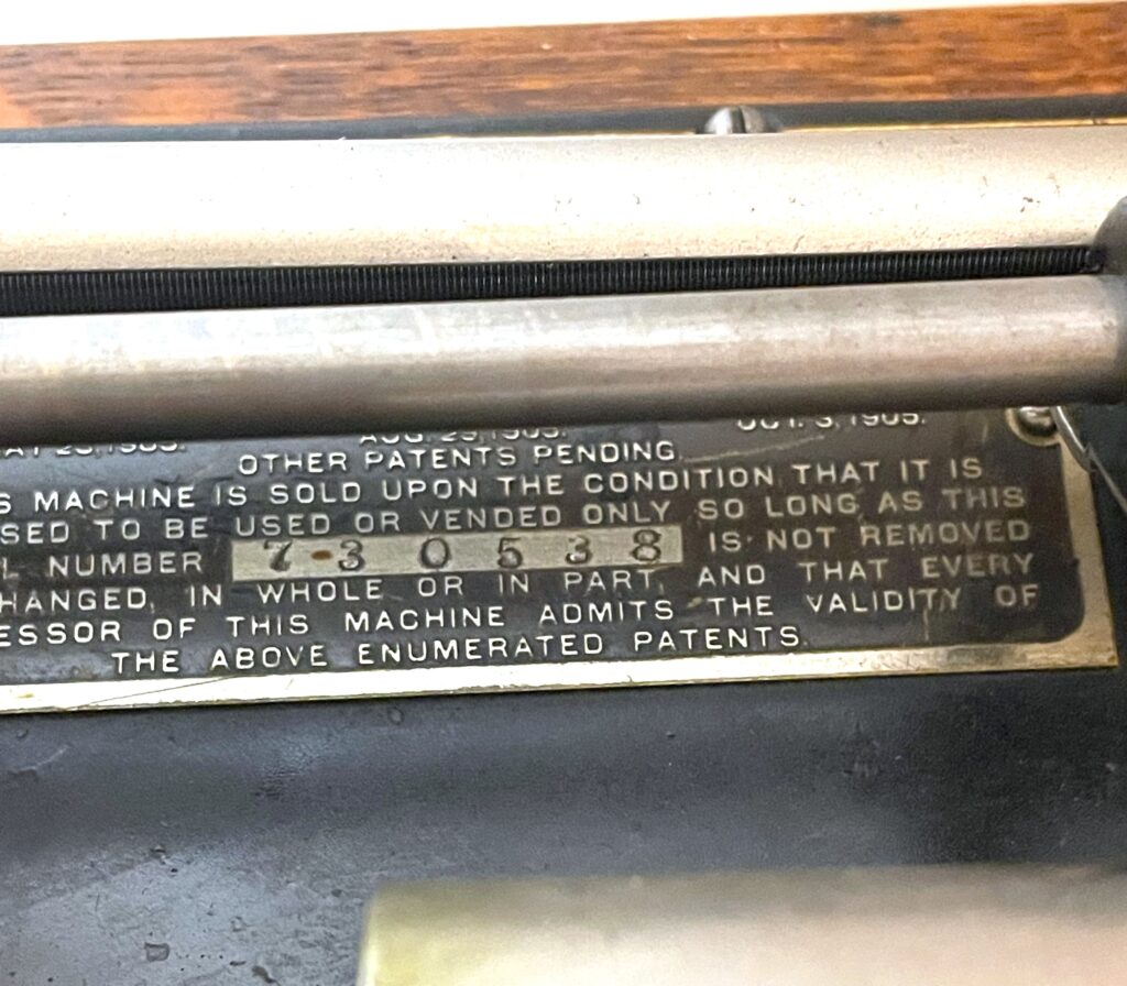 Edison Model “D” Standard Phonograph – 4-4 Time