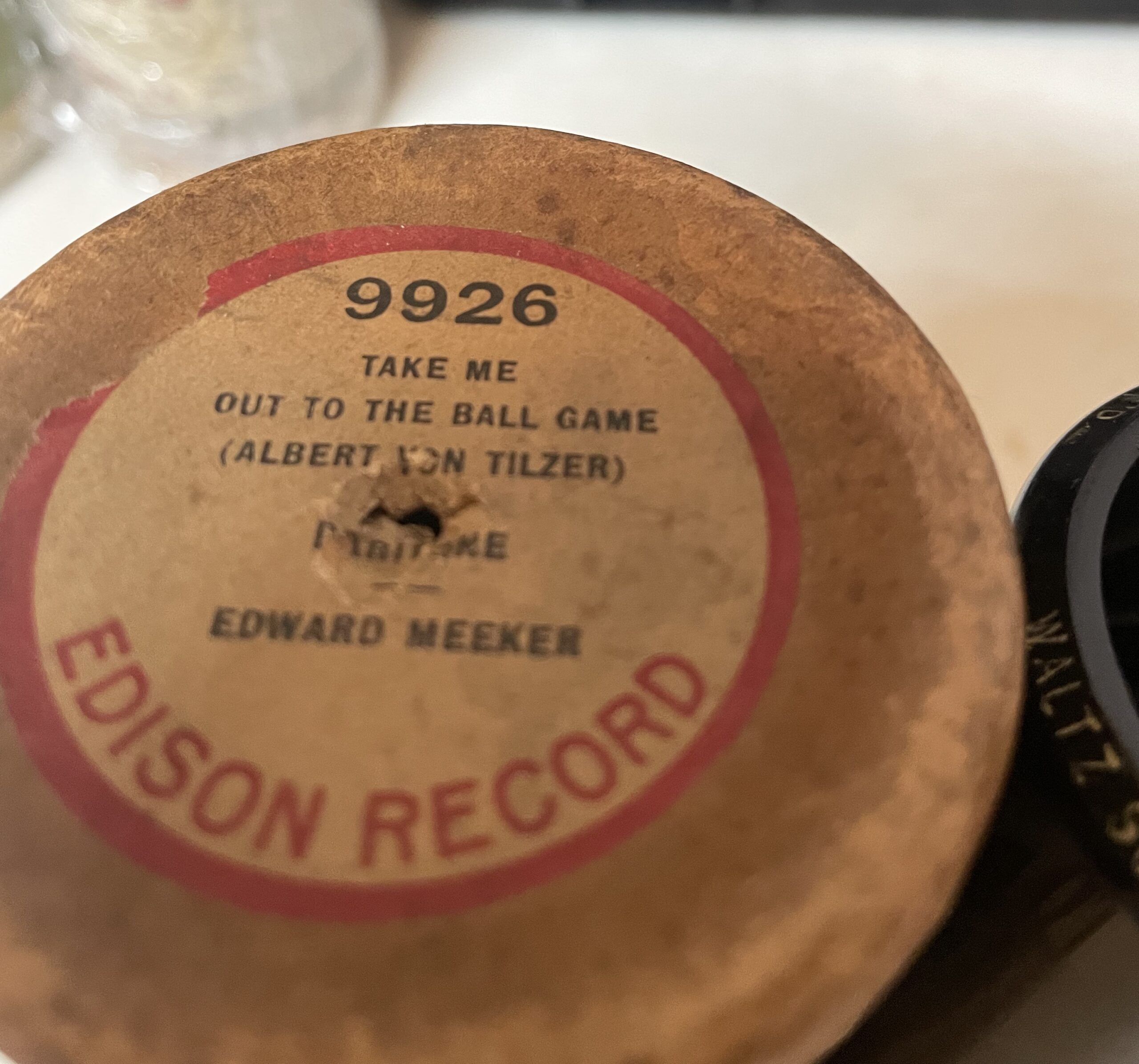 Edison 2-minute Cylinder…”Take Me out to the Ball Game” – 4-4 Time