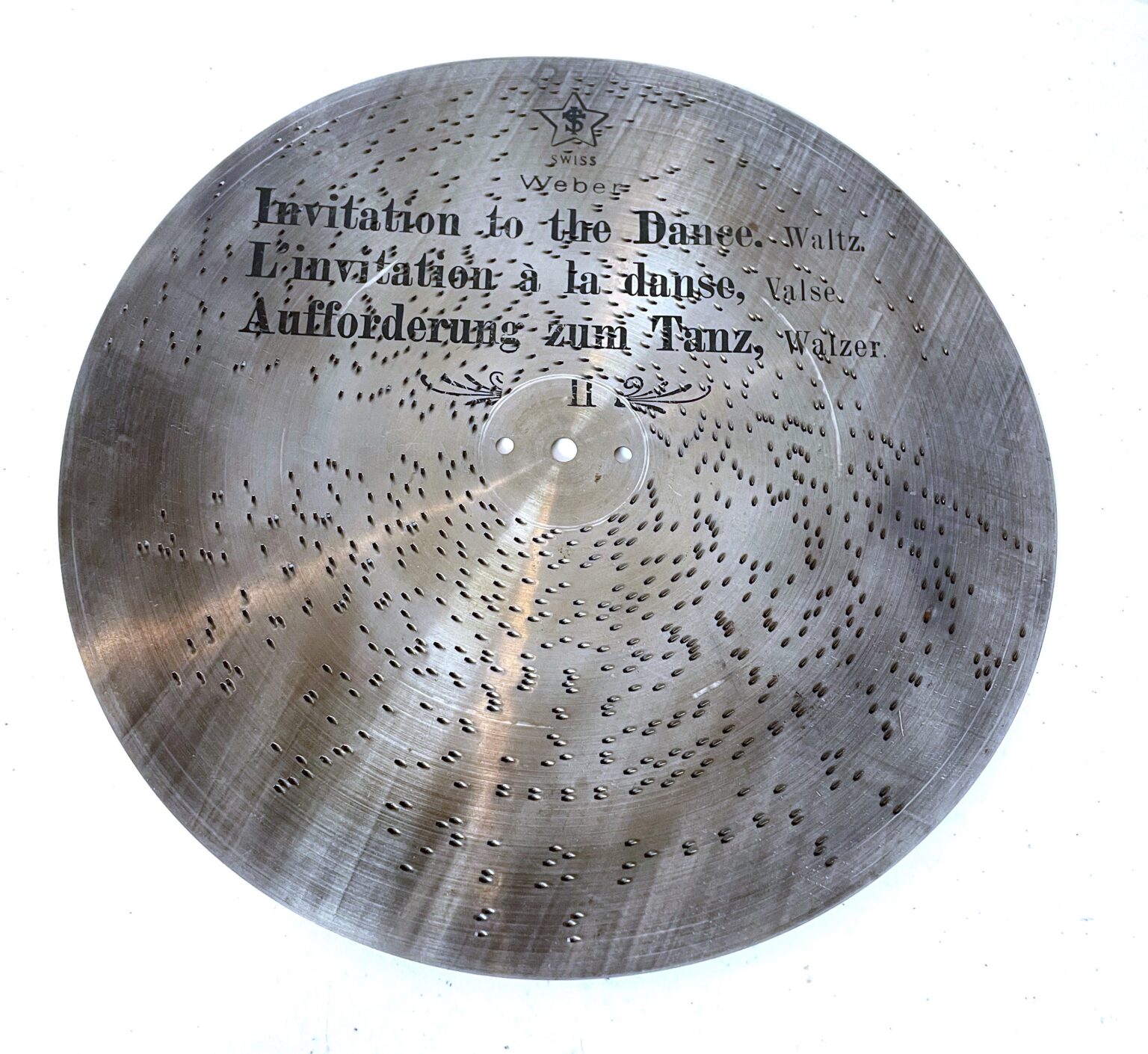 12-inch Mira Music Box Disc … “Coronation of the Rose” – 4-4 Time