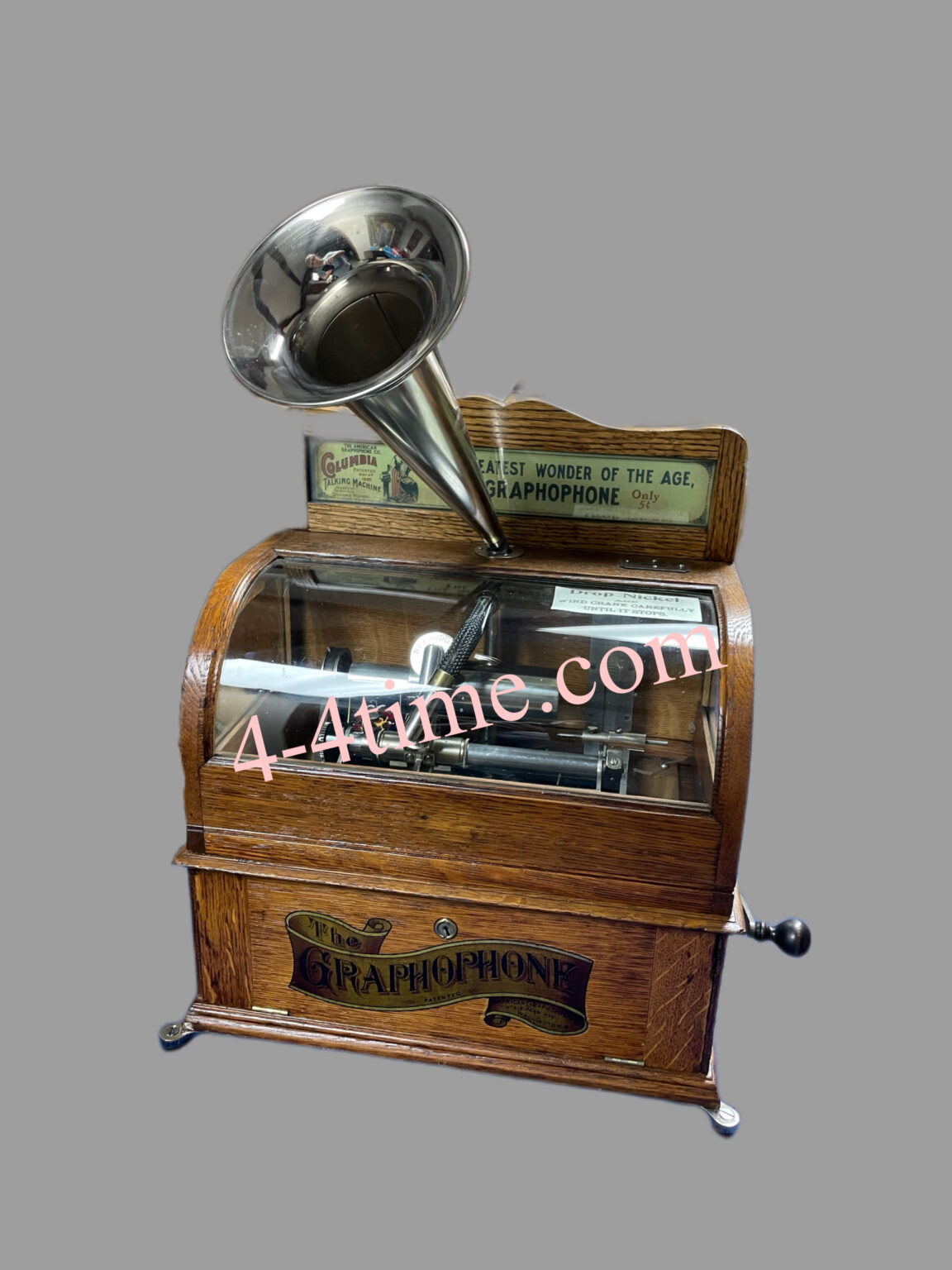 Columbia “S” Coin Operated Phonograph. Early Model!! – 4-4 Time