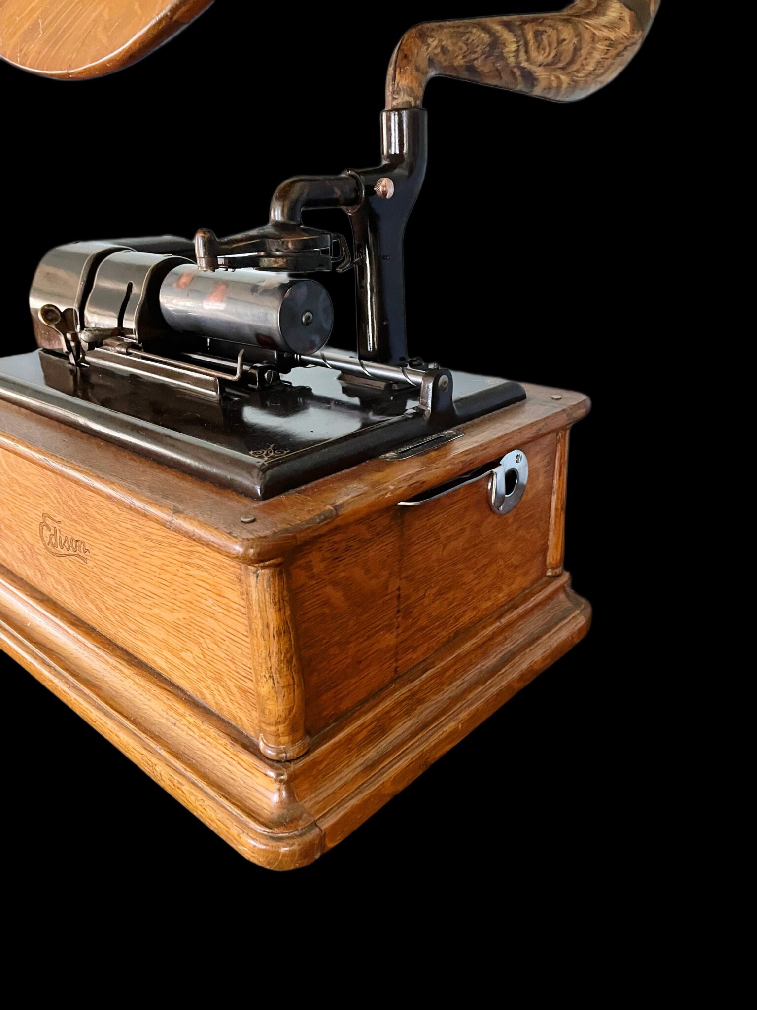Edison Opera Phonograph RARER Oak Case! – 4-4 Time