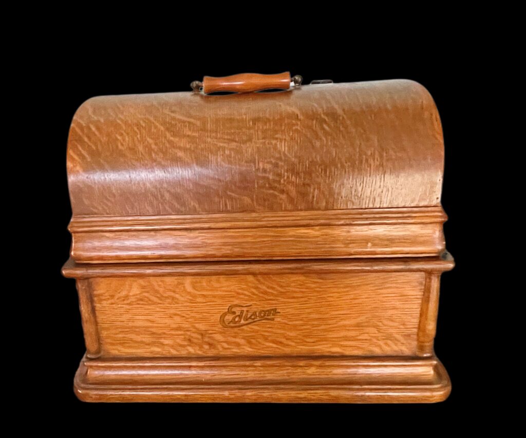 Edison Opera Phonograph RARER Oak Case! – 4-4 Time