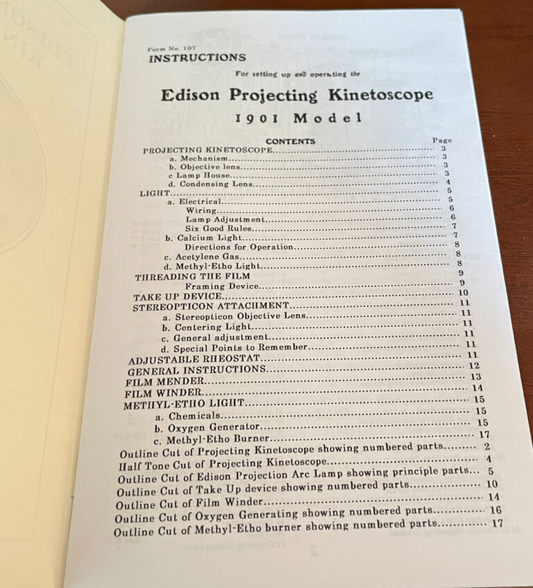 Edison “Home Kinetoscope” Projector… RARE! Early Motion Picture ...