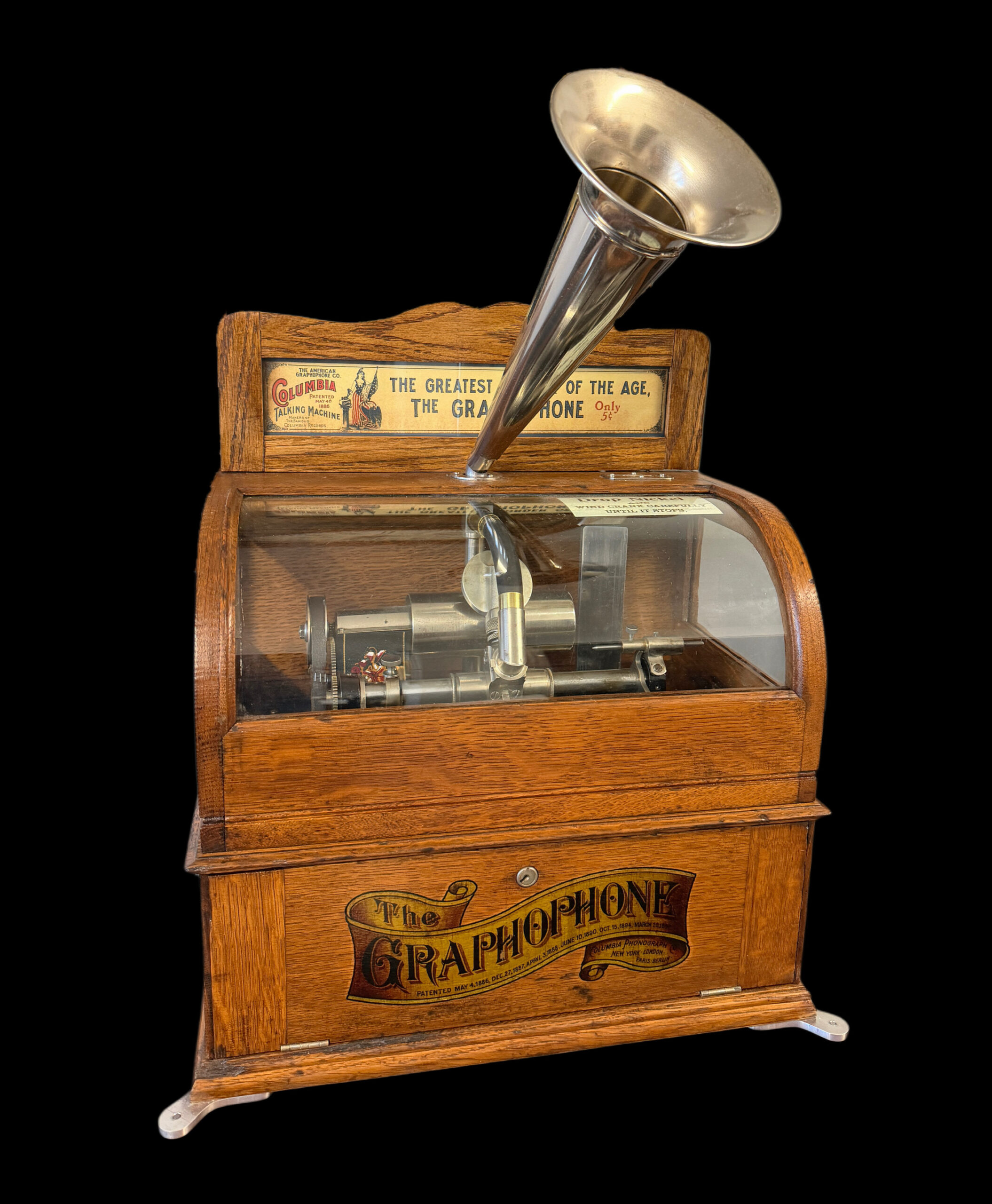 Rare Columbia “S” Series Coin-Operated Phonograph – Early Antique! – 4 ...