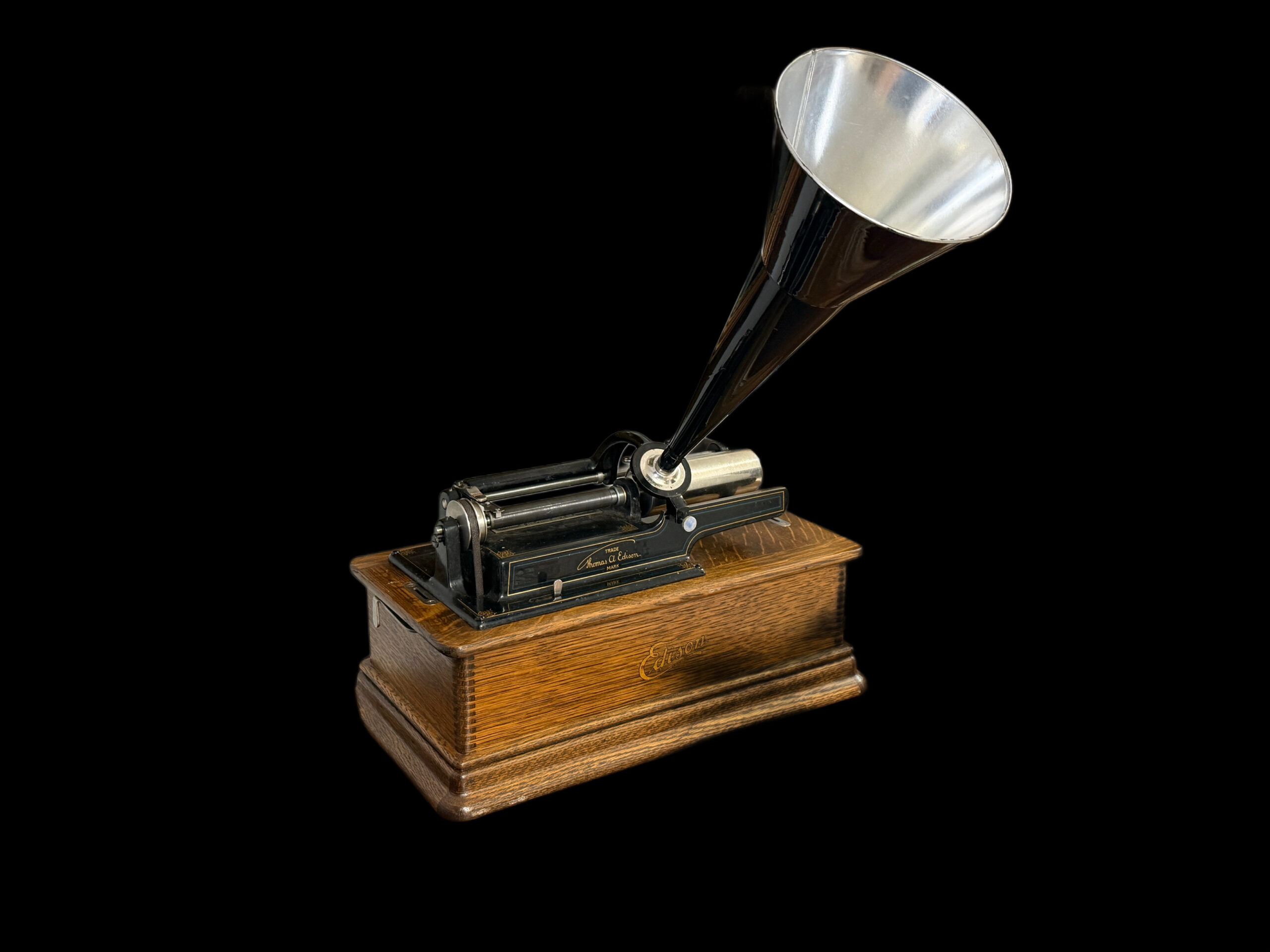 Edison Home Model D Phonograph • Restored Cylinder Player with Funnel ...